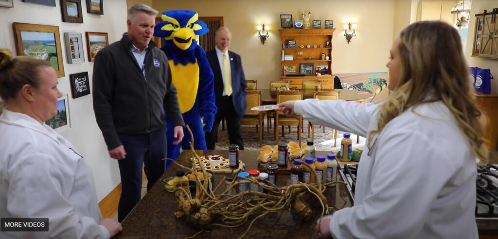 Blu & Chancellor Schmidt highlight UW-Eau Claire’s partnership with ...
