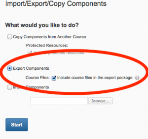 How to Export an Entire Course | Learning Technology
