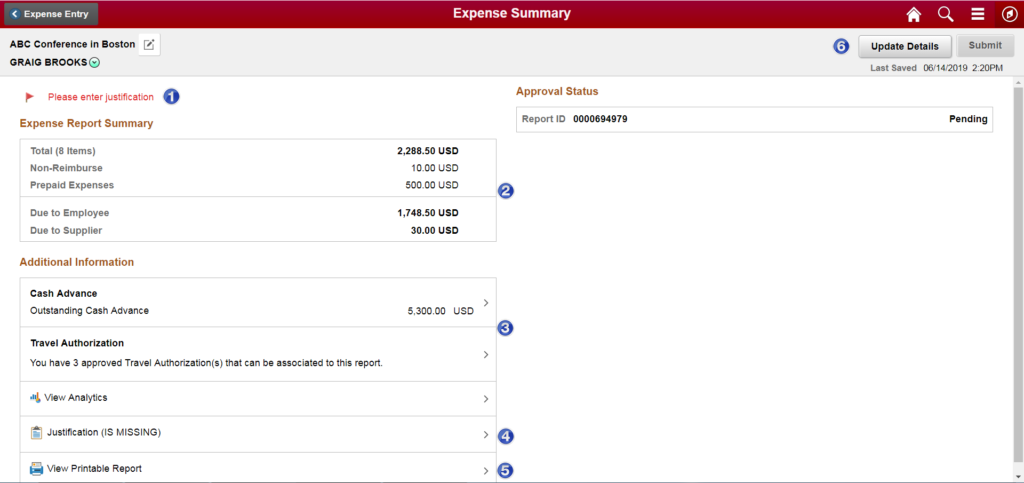 How to Create, Modify and Resubmit an Expense Reimbursement in e ...