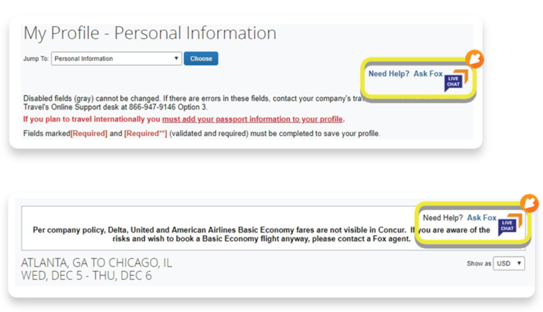 Concur Support & User Guides | Travel